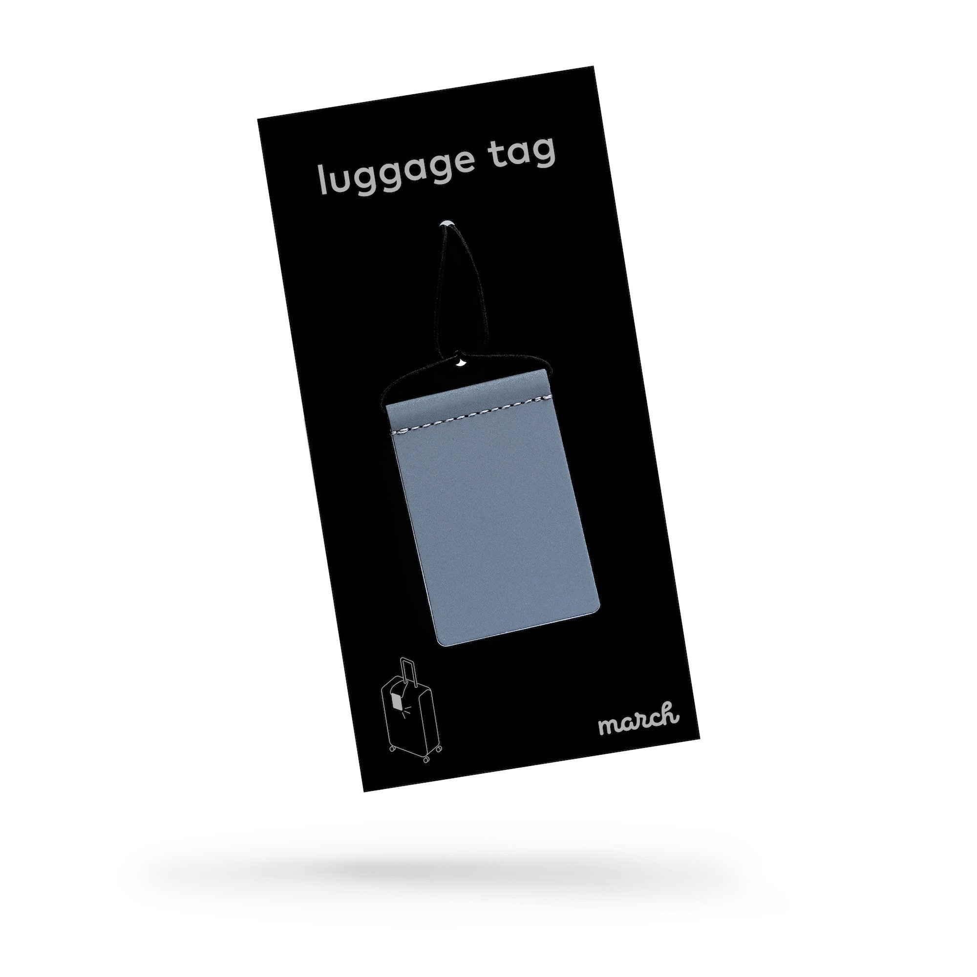 reflective luggage tag – march