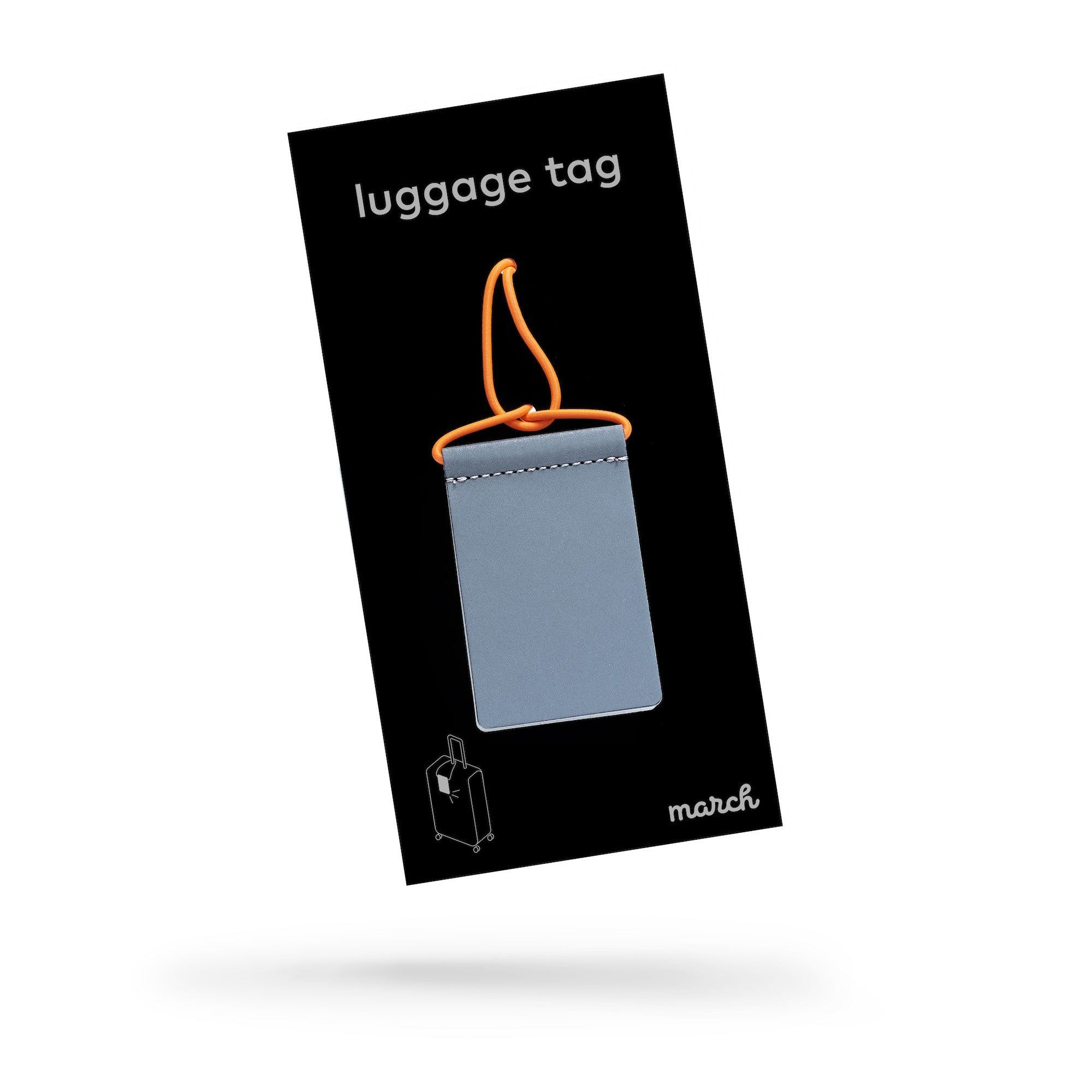 reflective luggage tag – march